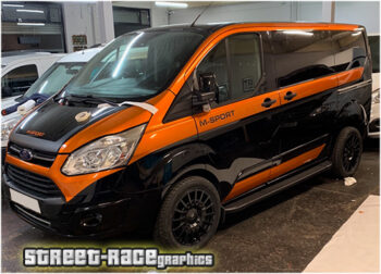 Ford Transit Custom M-SPORT Full stripes 030A (UK VERSION)