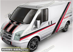 Ford Transit MK7 racing stripes