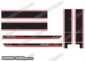 Ford Transit MK7 racing stripes