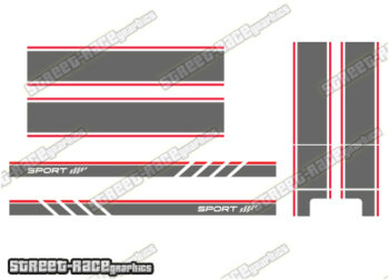 Ford Transit MK7 racing stripes