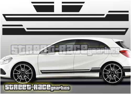 Mercedes A & B class racing stripes 010