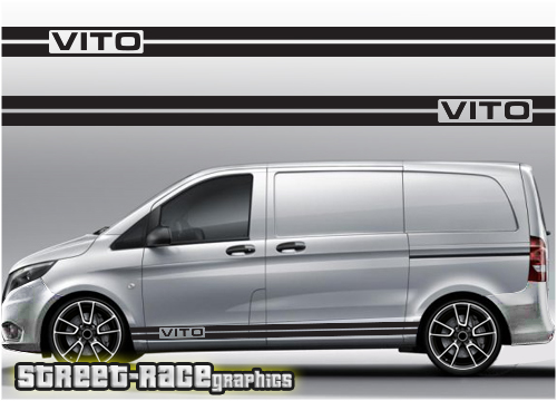 Mercedes Vito side racing stripes 006