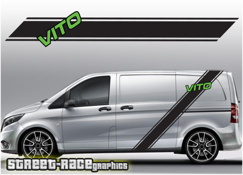 Mercedes Vito racing stripes 023