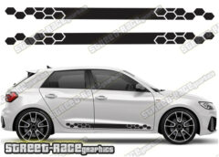 Audi A1 racing stripe decals