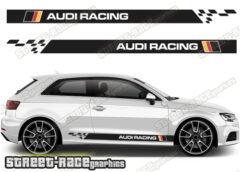 Audi A3 racing stripe stickers - Street Race Graphics