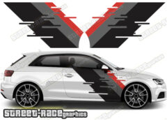 Audi A3 racing stripes - Street Race Graphics