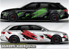 Audi A4 rally decals - Street Race Graphics