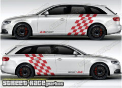 Audi A4 rally decals - Street Race Graphics