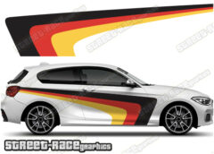 BMW 1 SERIES German flag stickers - Street Race Graphics