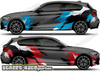 BMW 1 SERIES Rally stickers - Street Race Graphics