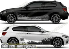 BMW 1 SERIES Rally stickers - Street Race Graphics