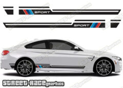 BMW M-PERFORMANCE racing stripe stickers - UK and Europe