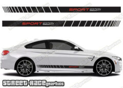 BMW 3 series racing stripe stickers - Street Race Graphics