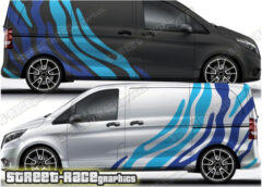 Mercedes Vito rally mud splatter stickers - Street Race Graphics