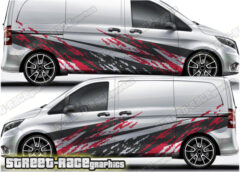 Mercedes Vito large side stickers - Street Race Graphics