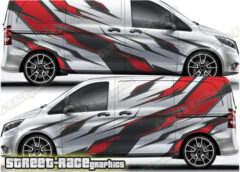 Mercedes Vito rally mud splatter stickers - Street Race Graphics