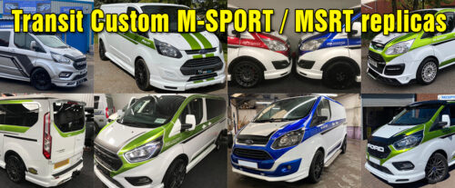 Ford Transit Custom M-SPORT / MS-RT replica graphics - Street Race Graphics