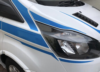 Ford Transit Custom M-SPORT / MS-RT replica graphics - Street Race Graphics