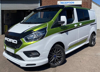 Ford Transit Custom M-SPORT / MS-RT replica graphics - Street Race Graphics