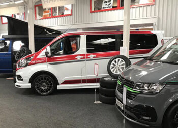 Ford Transit Custom M-SPORT / MS-RT replica graphics - Street Race Graphics