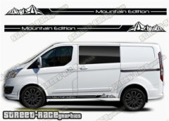 Ford Transit Custom Side Decals UK & Europe