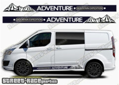 Ford Transit Custom Side Decals UK & Europe
