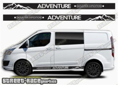 Ford Transit Custom Side Decals UK & Europe
