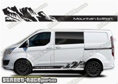 Ford Transit Custom Side Decals UK & Europe