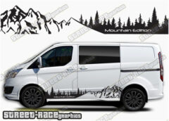 Transit Custom side graphics 076 - Mountain Edition - Street Race Graphics