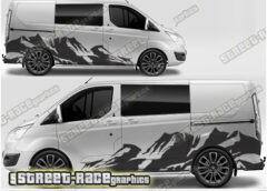 Ford Transit Custom Side Decals UK & Europe