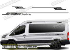 Ford Transit camper van stickers - Street Race Graphics