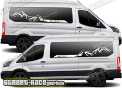 Ford Transit camper van window stickers - Street Race Graphics