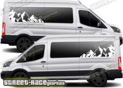 Ford Transit camper van window stickers - Street Race Graphics