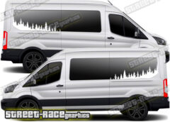 Ford Transit camper van window stickers - Street Race Graphics