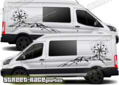 Ford Transit camper van stickers - Street Race Graphics