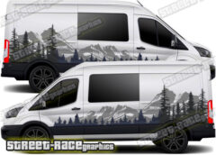 Ford Transit camper van stickers - Street Race Graphics