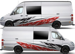 VW Crafter camper van stickers - Street Race Graphics
