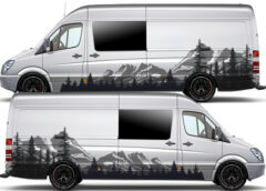 Mercedes Sprinter camper van stickers - Street Race Graphics