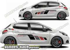 Peugeot 208 large graphics 048 - Street Race Graphics