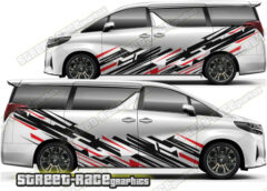 Toyota Alphard large graphics 008 - Street Race Graphics