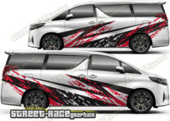 Toyota Alphard large graphics 015 - Street Race Graphics