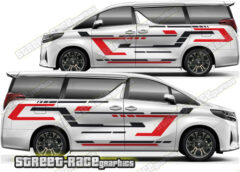 Toyota Alphard large graphics 019 - Street Race Graphics