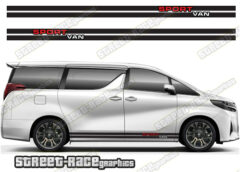 Toyota Alphard large graphics 034 - Street Race Graphics