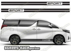 Toyota Alphard racing stripes 017 - Sport Edition - Street Race Graphics