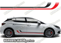 Vauxhall / Opel Astra racing stripes 026 - Street Race Graphics