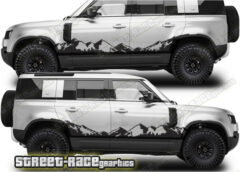 Land Rover Defender 110 019 - Mountain graphics - Street Race Graphics