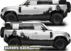 Land Rover Defender 110 004 - mud splatter graphics - Street Race Graphics