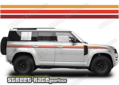 Land Rover Defender 110 045 - Retro stripes - Street Race Graphics