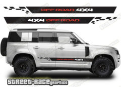 Land Rover Defender 110 050 - 4X4 off road racing stripes - Street Race ...