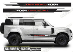 Land Rover Defender 110 051 - 4X4 off road racing stripes - Street Race ...